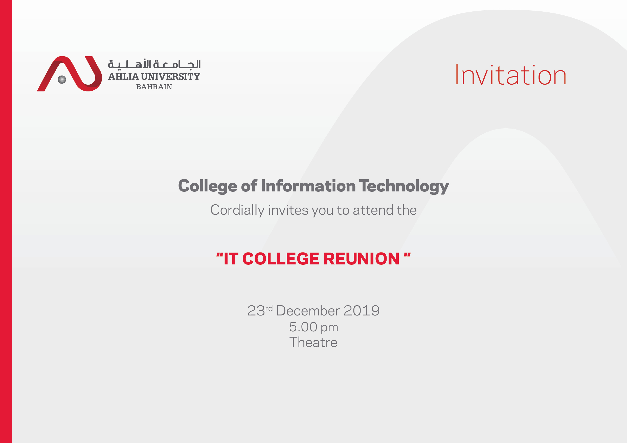 IT College Reunion - Ahlia University