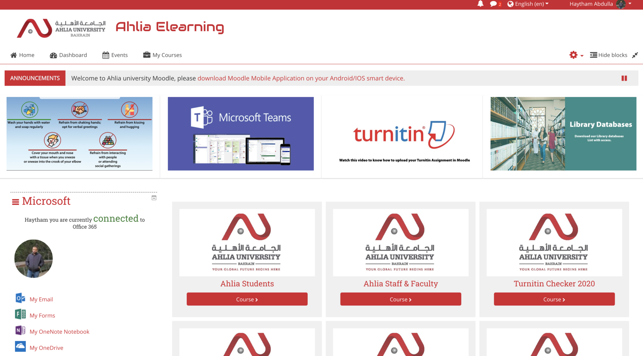 New Students' Welcome - Ahlia University